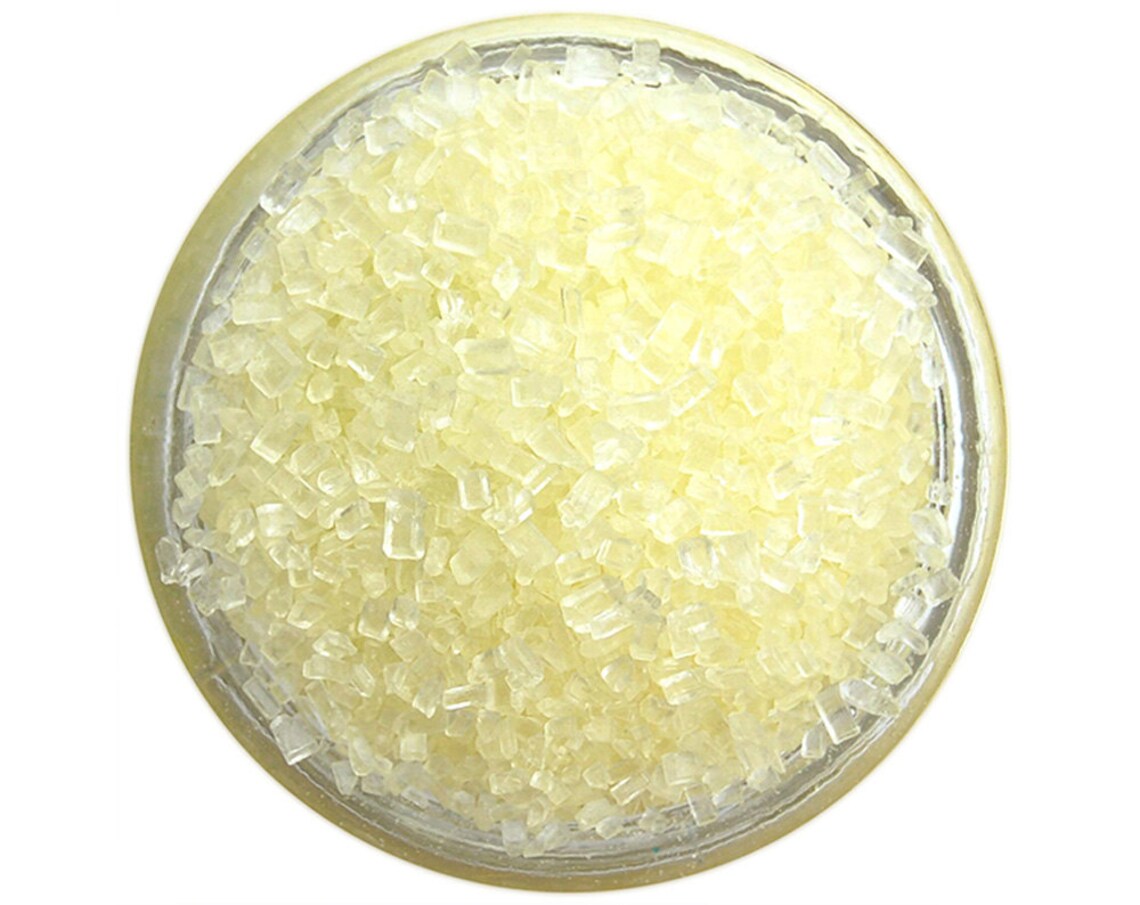 Pastel Yellow Chunky Sugar Light Yellow Sugar Crystals - Etsy