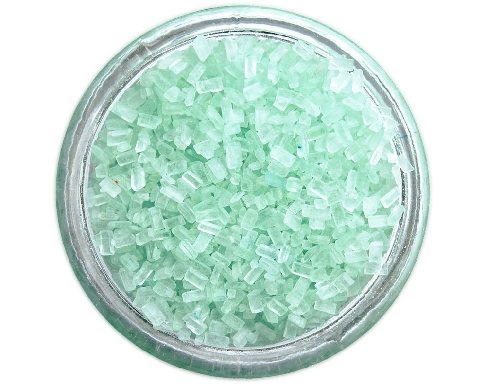 Soft Green Chunky Sugar pastel mint green sugar crystals | Etsy