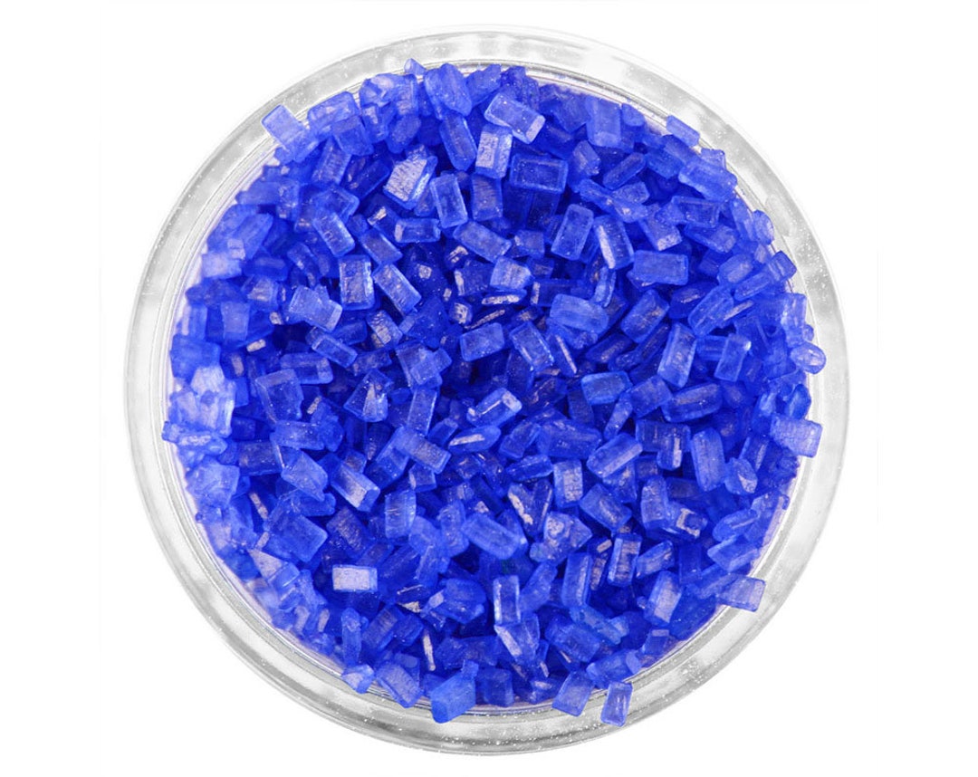 Royal Blue Chunky Sugar - Royal Blue Sugar Crystals Sprinkles for ...