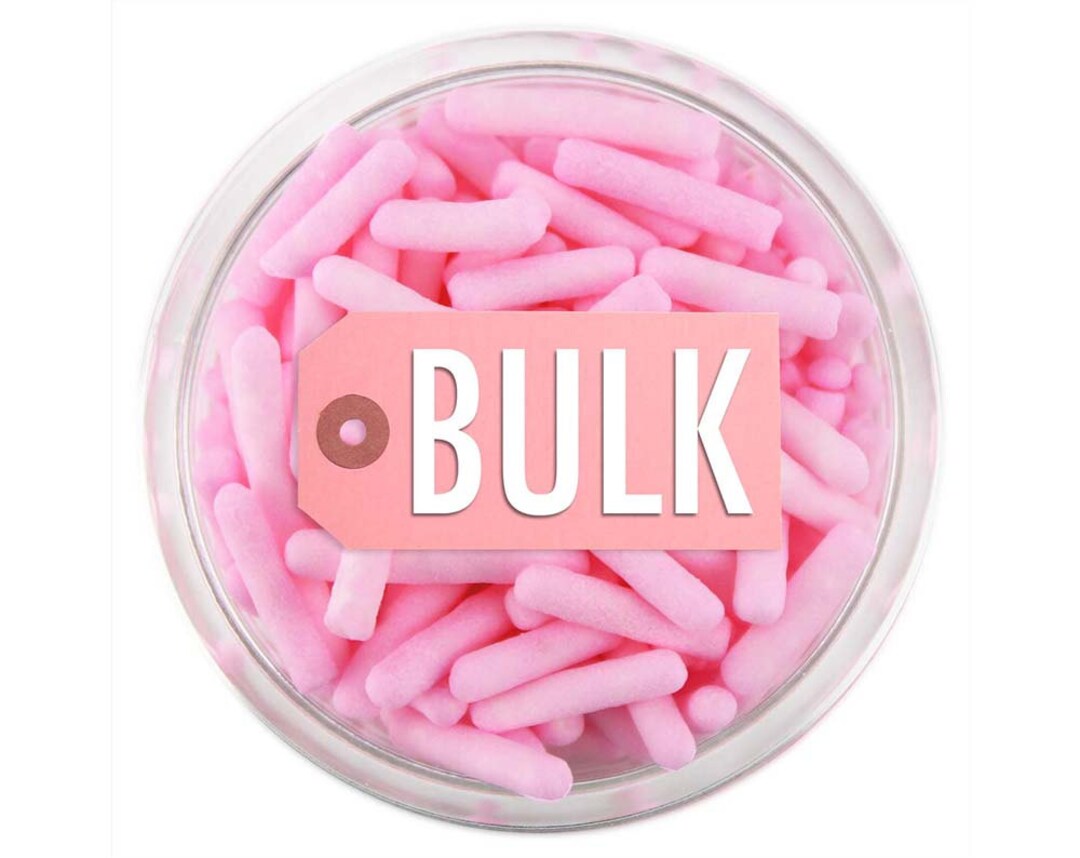 Light Pink Jimmies BULK (1lb) - Pretty Pastel Pink Sprinkles for ...