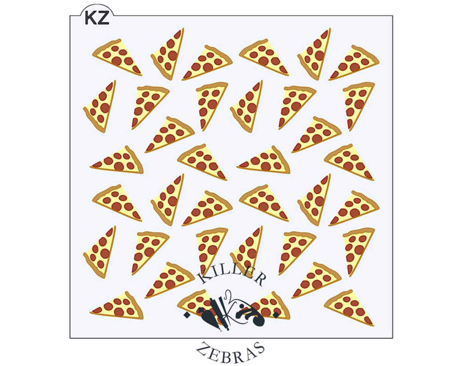 Pizza Cake & Cookie Stencil - 3 Stencils - Pizza Cookie Stencil, Pizza ...