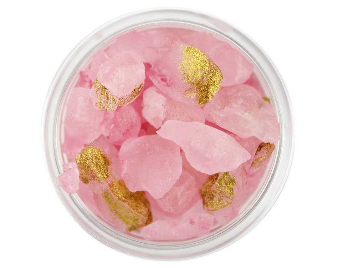 Rose Quartz Gem Sugar Light Pink Rock Sugar With Flecks of Edible Gold ...