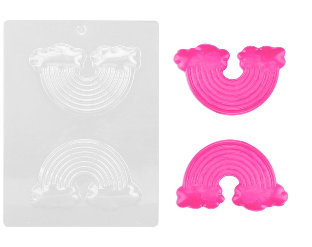 Large Rainbow Chocolate Mold - A Fun Large Rainbow Mold for Use With ...