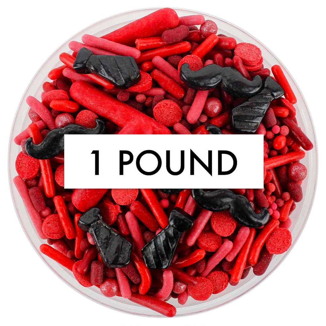 Red & Maroon Father's Day Sprinkle Blend 1 LB Red Blend of Ties ...