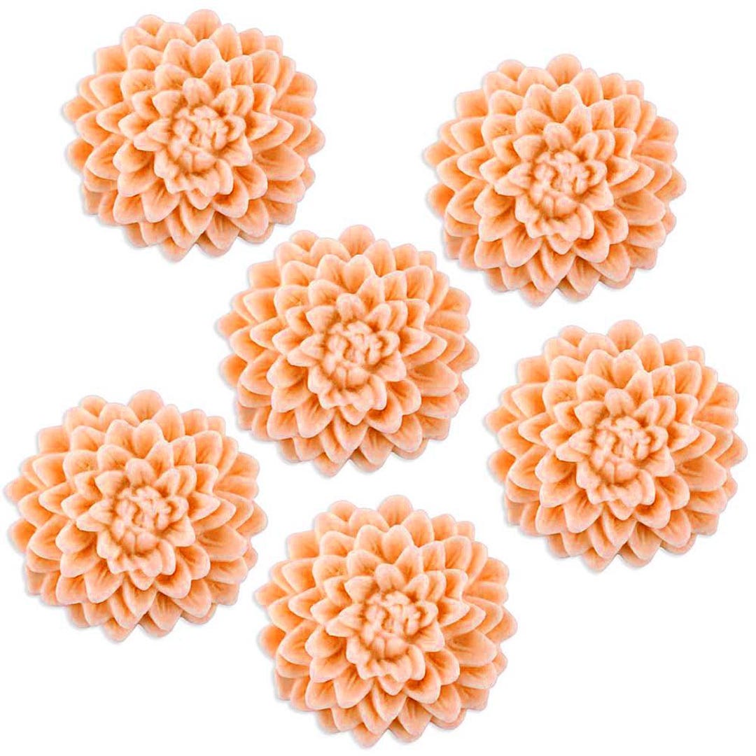 Peach Fondant Mum Flowers - Etsy