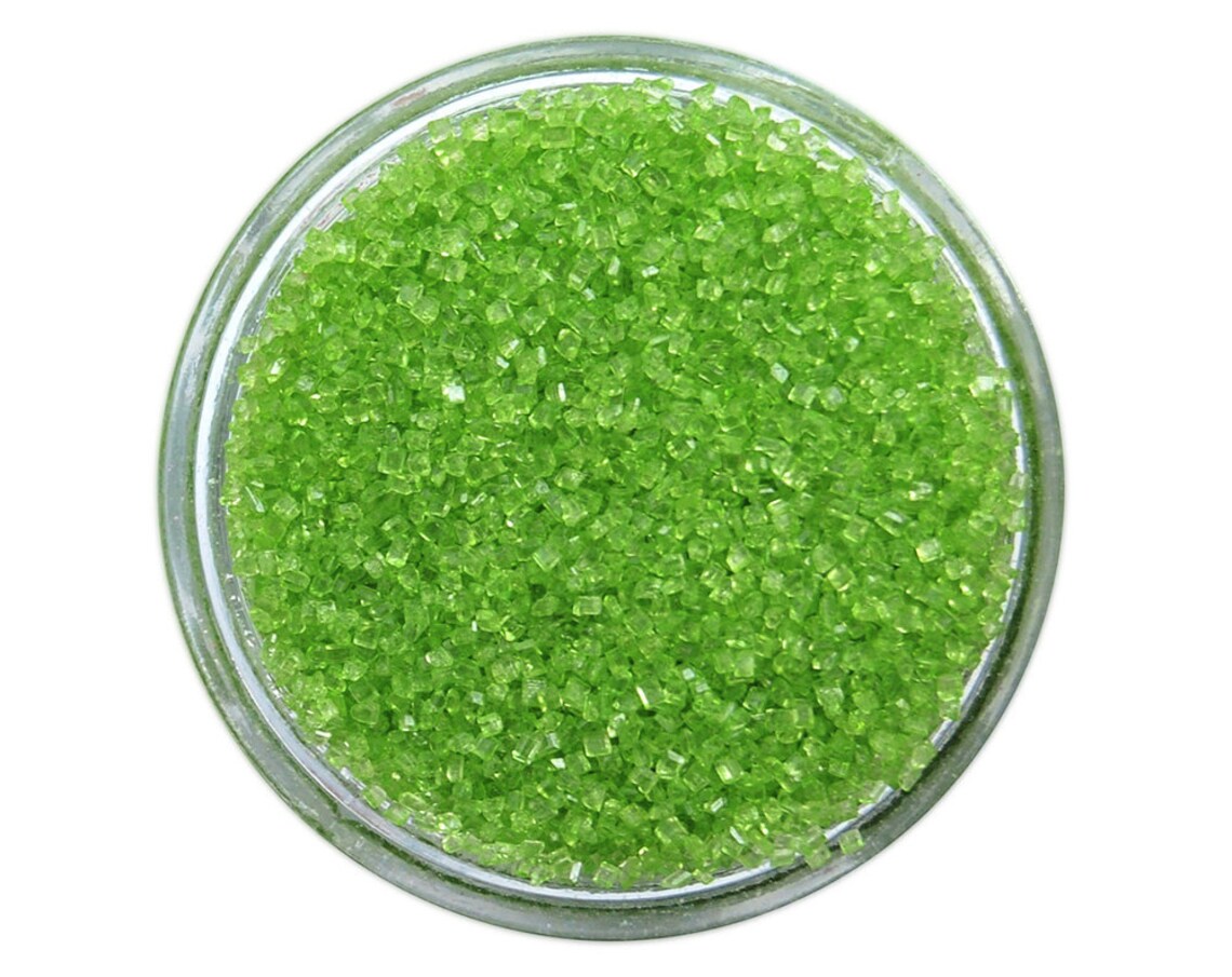 Lime Green Sanding Sugar Bright Lime Green Sprinkles for | Etsy
