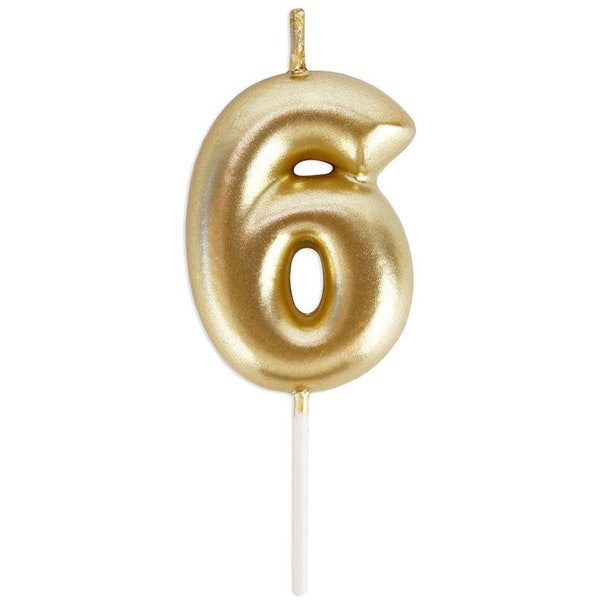 Metallic Gold Number - Etsy
