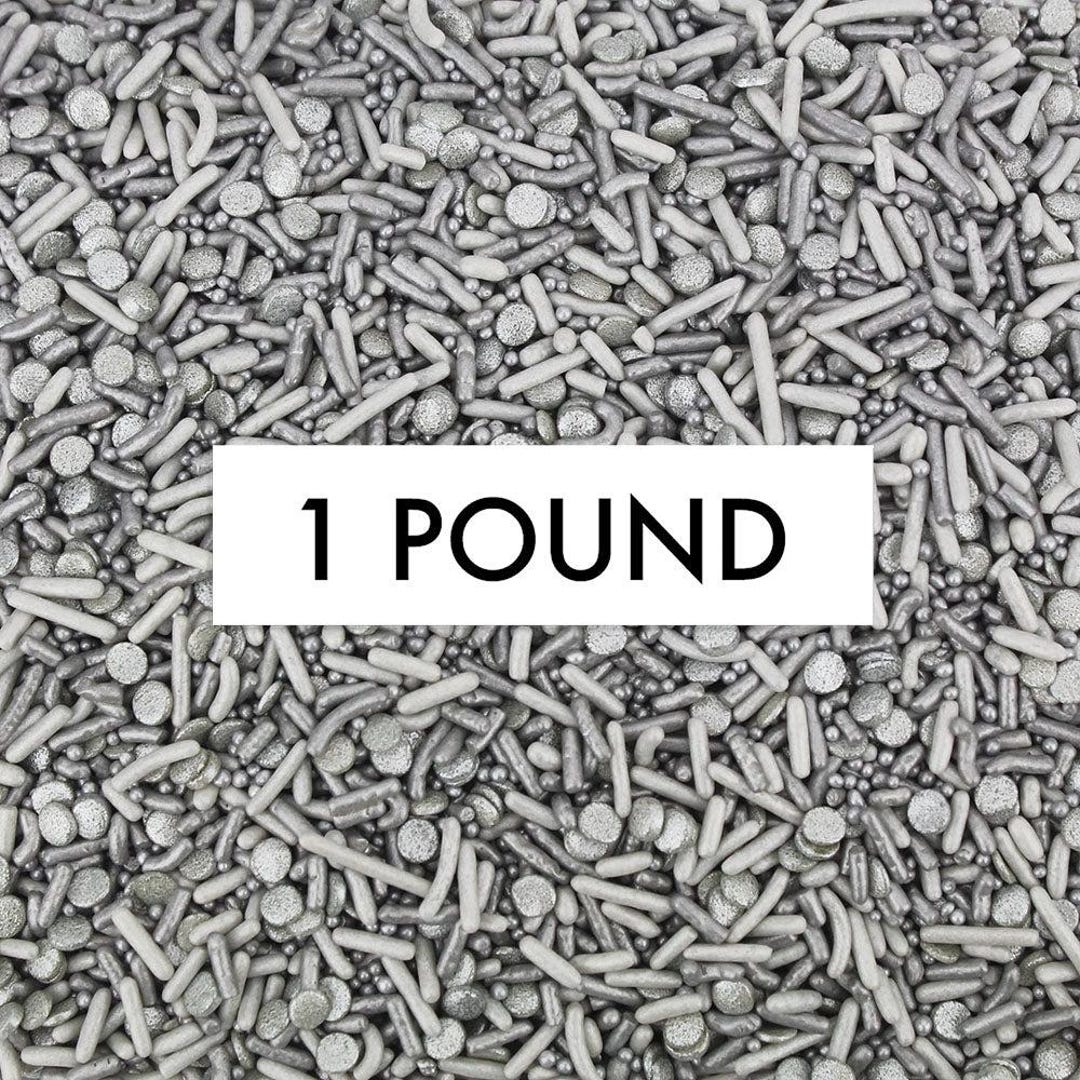 Silver Sprinkle Blend 1 LB - Etsy