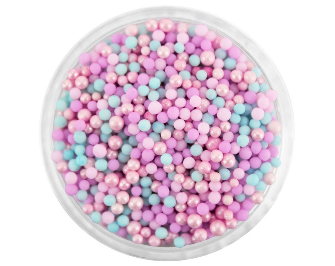 Cotton Candy Non-pareils Blend - Pink, Blue, Purple and Pearly Pink Non ...