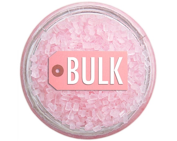 Pastel Pink Chunky Sugar BULK 1lb Pastel Pink Sugar - Etsy