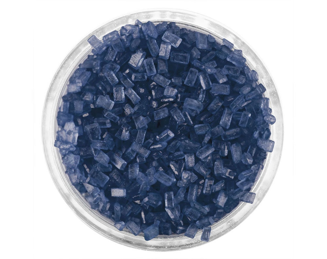 Navy Blue Chunky Sugar - Navy Blue Sugar Crystals Sprinkles for ...