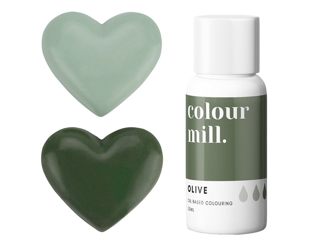 Olive Green Colour Mill Oil Based Food Coloring Olive Green Food ...