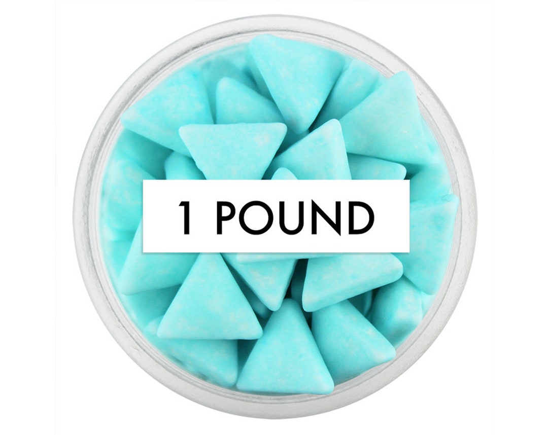 Light Blue Matte Triangle Candy Sprinkles 1 Pound - Pastel Blue ...