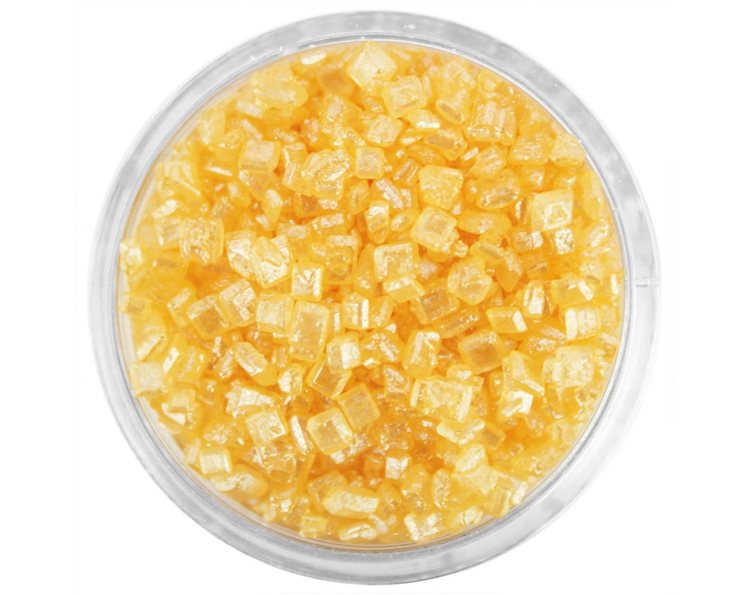 Pearly Yellow Chunky Sugar - Yellow Pearlescent Sugar Crystals ...