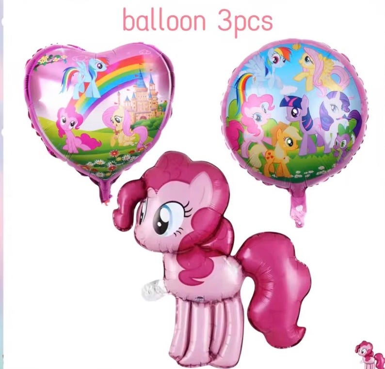 Pinky Pie Little Pony Balloon Set | Pony Inspired Birthday Decorations ...