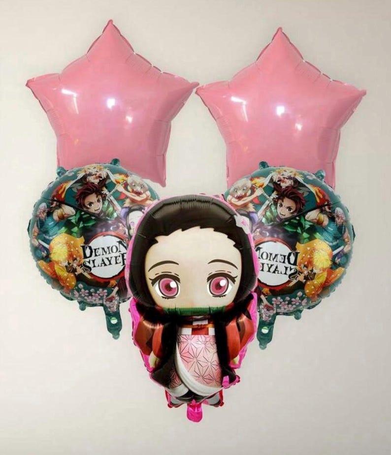 Demon Slayer Balloon Set – Nezuko & Characters | Anime Birthday Party ...