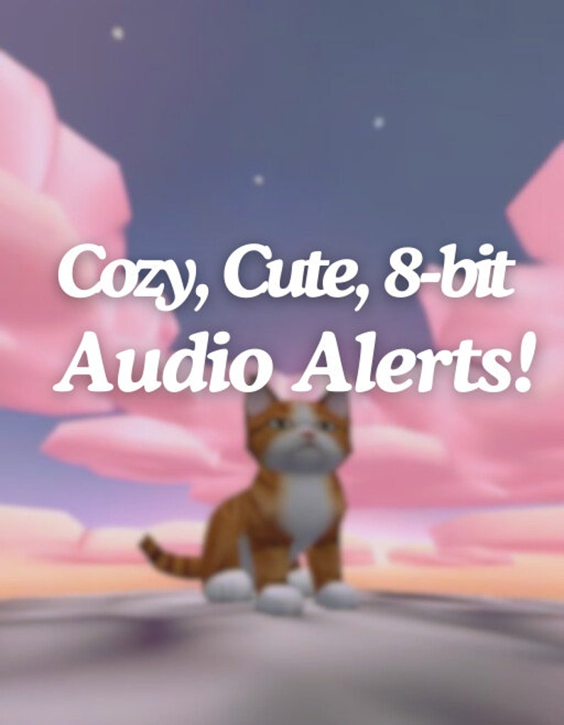 8 Twitch Sound Alerts - Cozy, Cute, 8-bit (notifications, Transitions ...