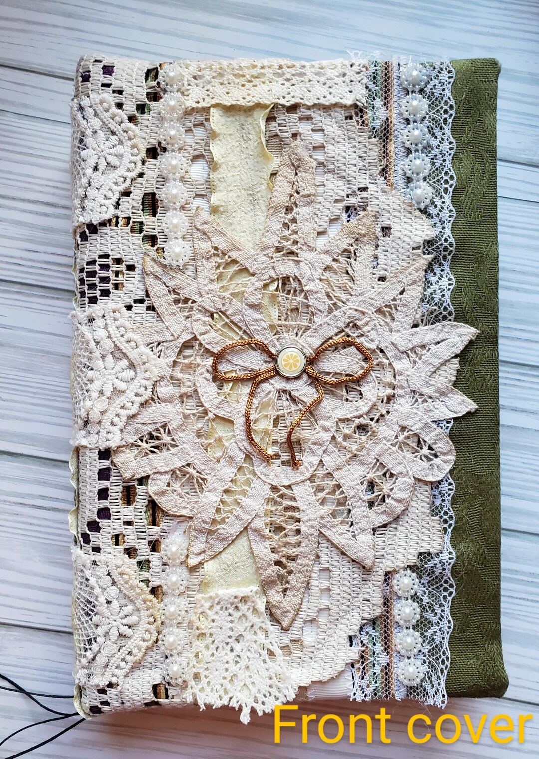 Lacy Embellished Blank Writing Journal - Etsy