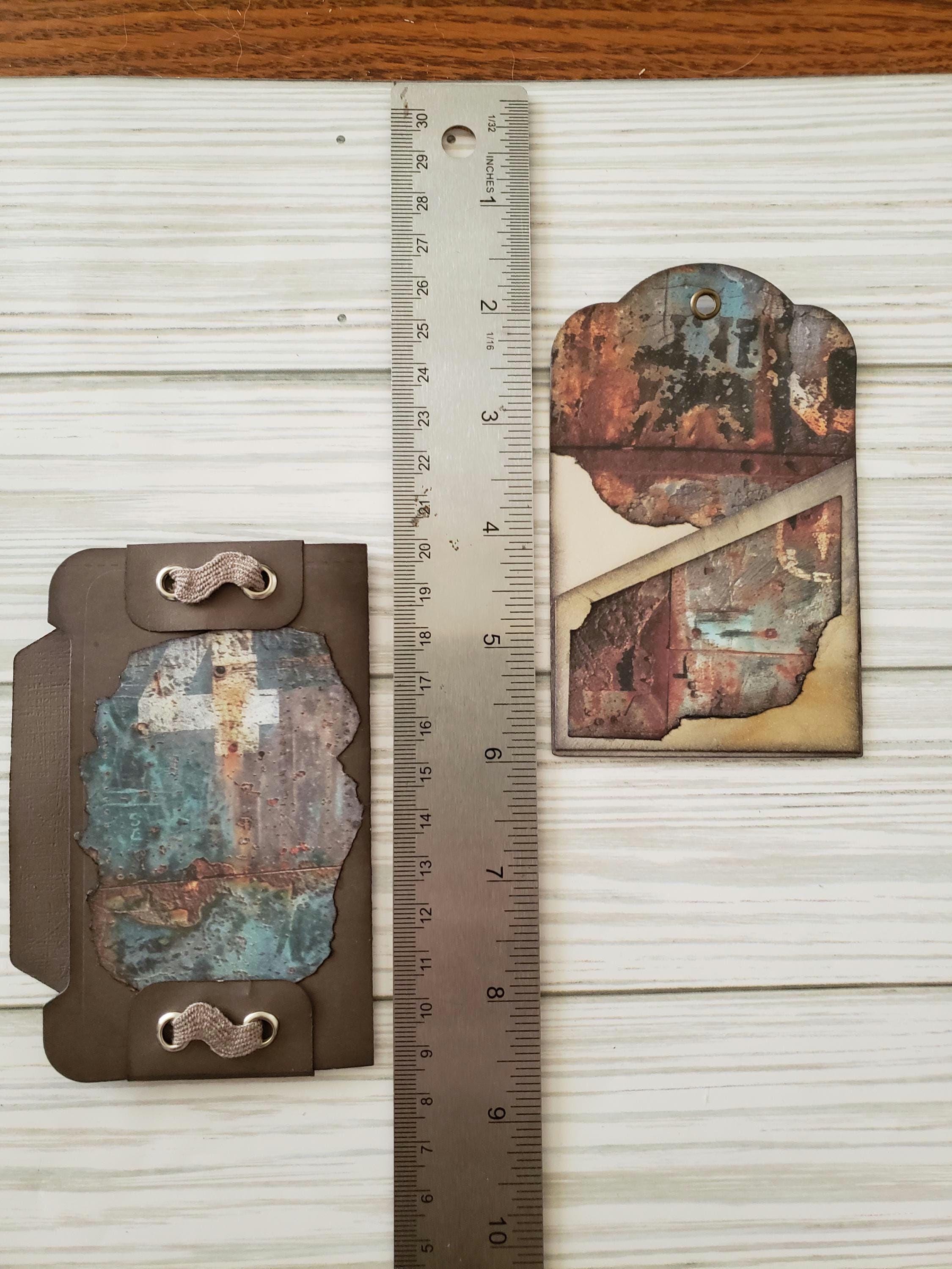Set of 7 Rusty Theme Steam Punk Pocket/tag Embellishments - Etsy