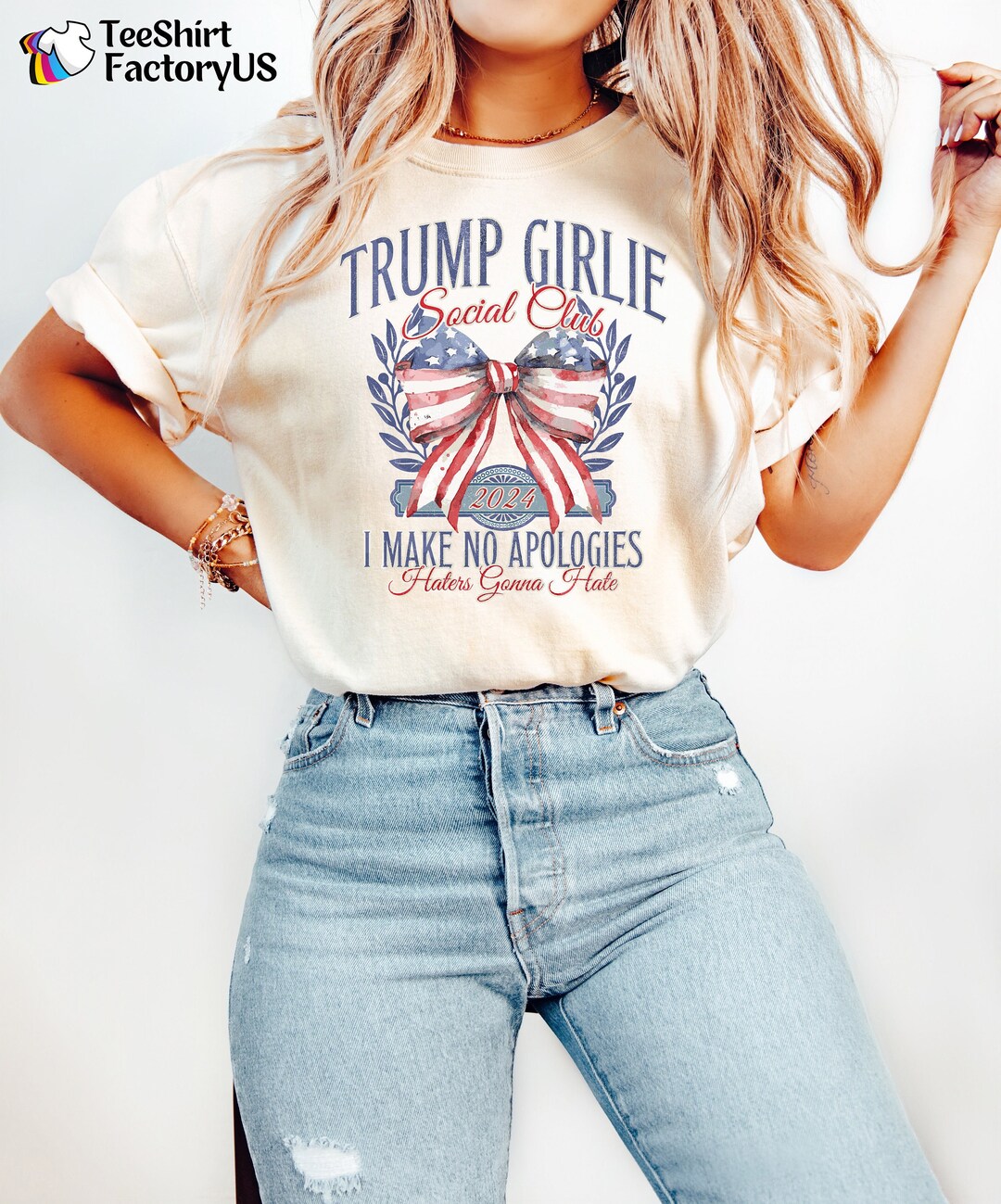 Trump Girl Shirt, Trump Girl Social Club Coquette Shirt, Republican ...
