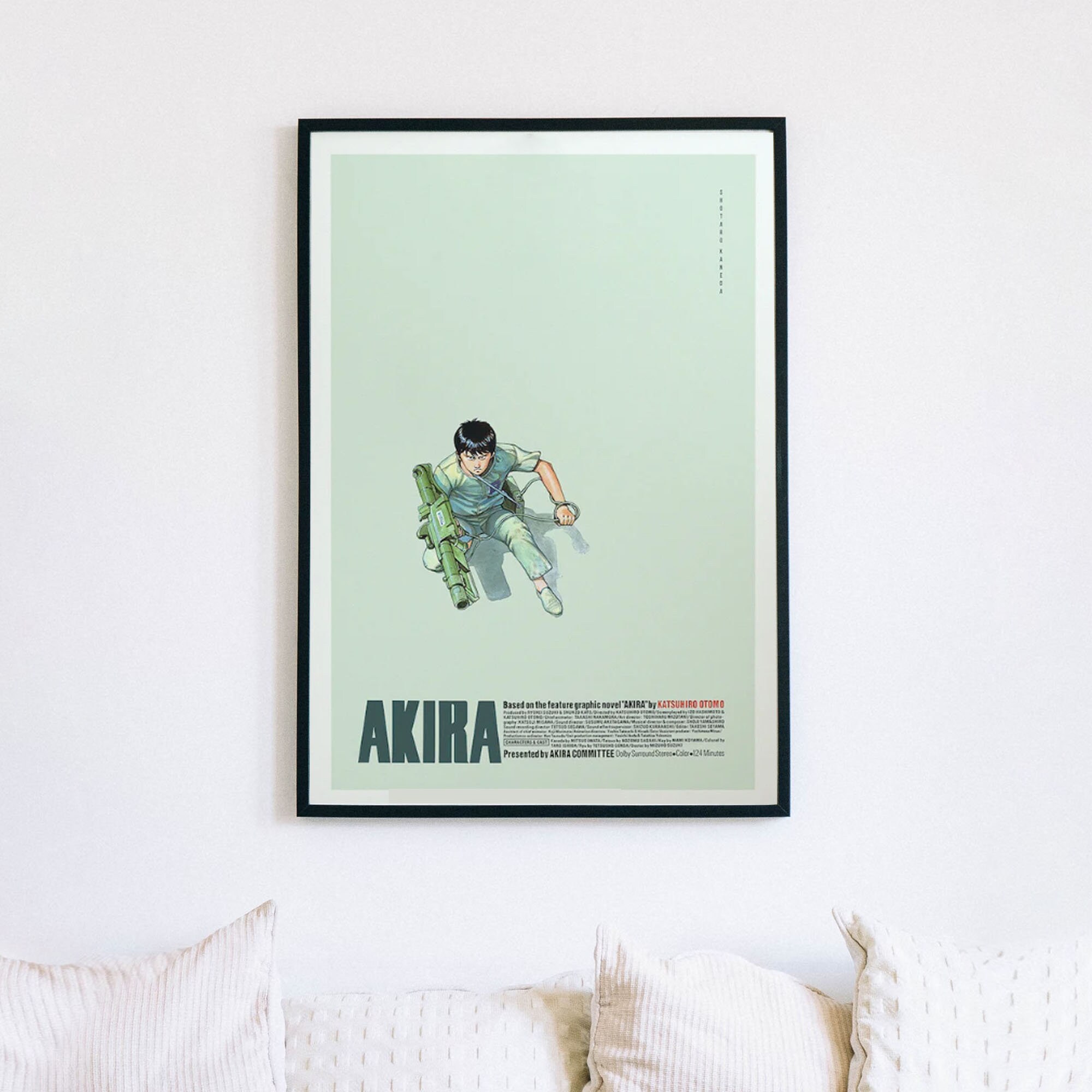 Kaneda Akira Anime Poster, Cyberpunk Movie Retro Anime Home Decor ...