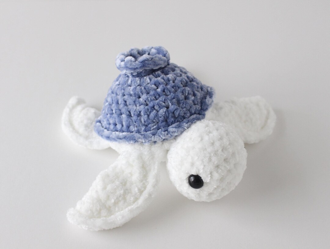 Crocheted Blueberry Sea Turtles | Special Velvet Fruit Plushie Stuffed ...