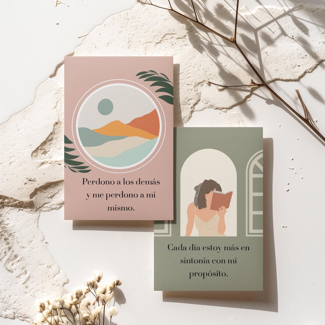 Tarjetas De Afirmación En Español - Etsy