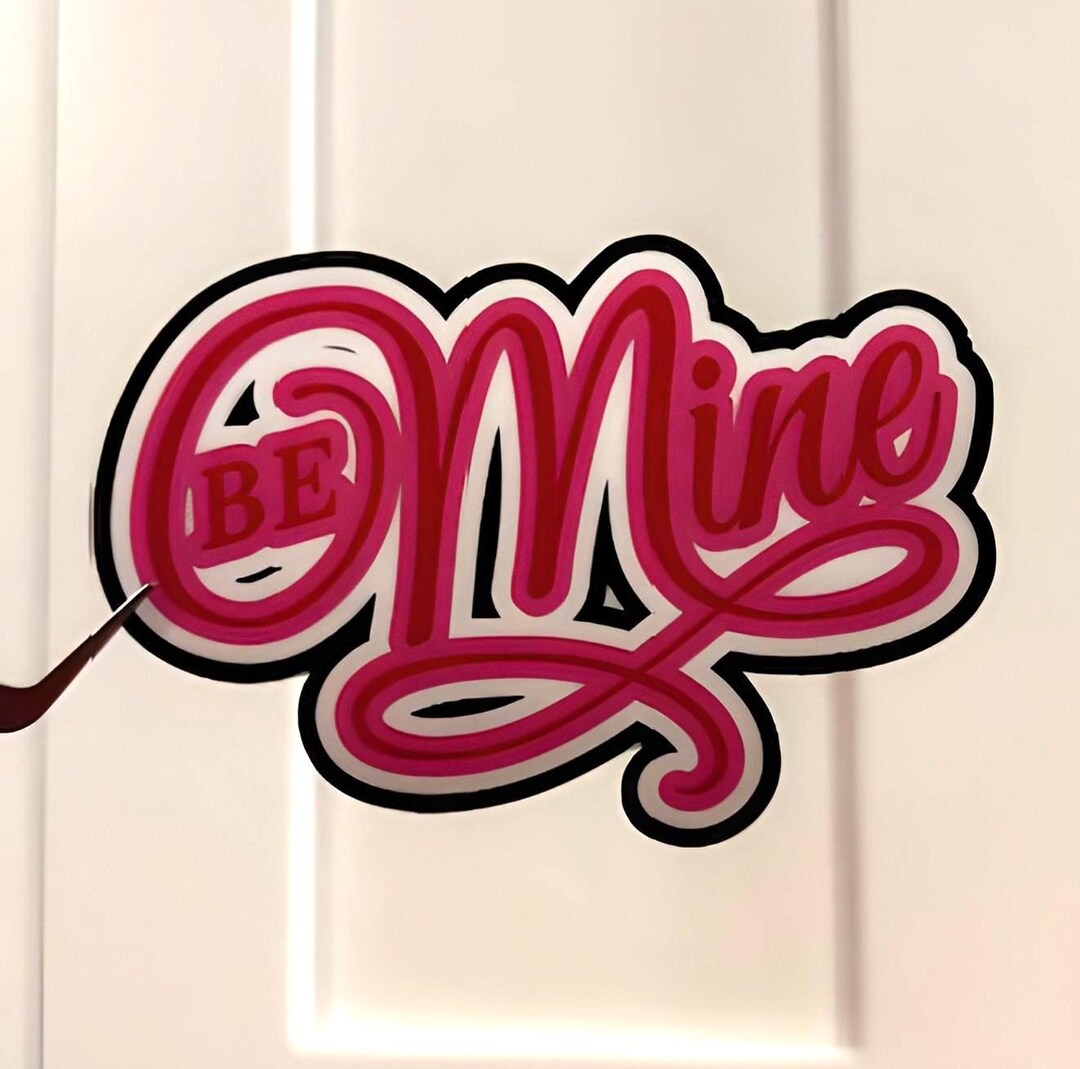 Multi Color Love Sticker, Water Proof Valentine Stickers, Be Mine ...