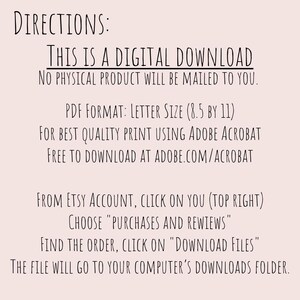 2025 Printable Calendar Etsy