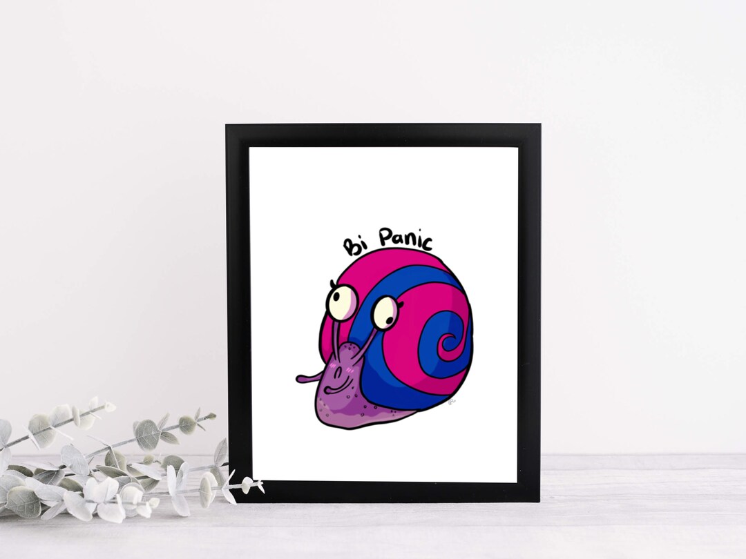 Bi Panic Snail Digital Download - Etsy