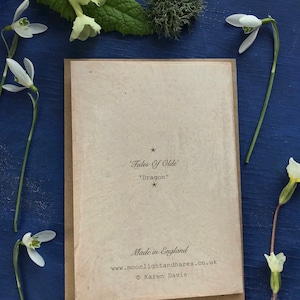 Greeting Card X1. Whimsical Hare/ Dragon/ St Georges Day by Karen Davis ...