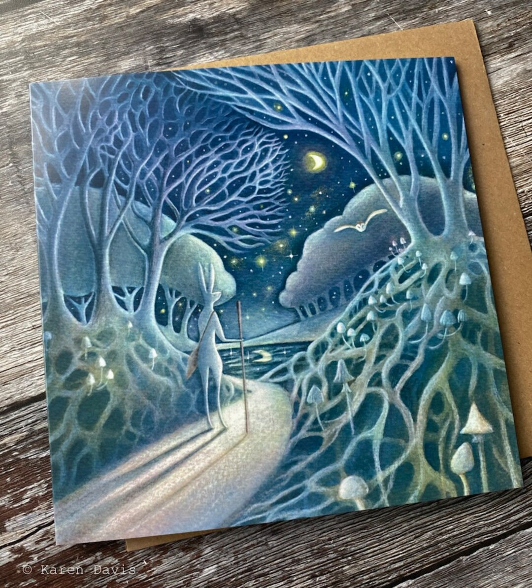 Greeting Card X1. Following the Stars Home - Etsy