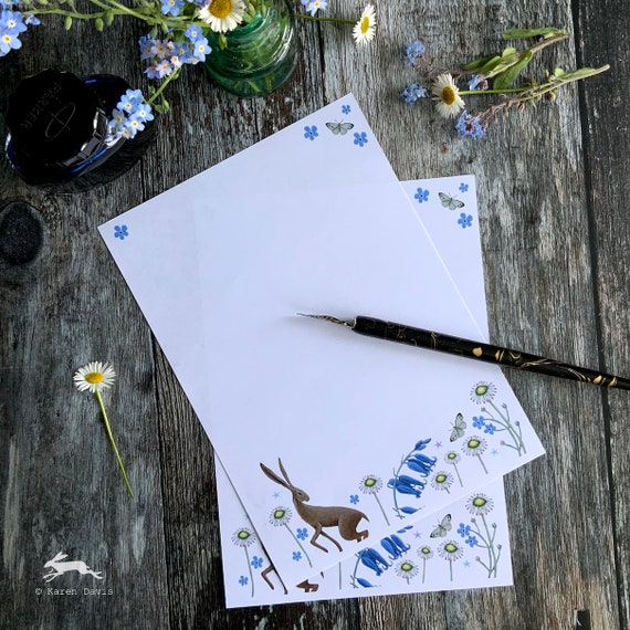 Writing Paper Design. 'DIGITAL DOWNLOAD' PDF File. | Etsy