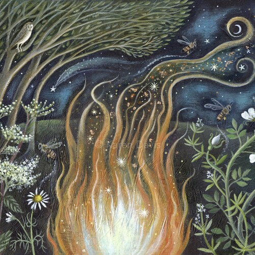 Midsummer Spell. Magical Art Print/by Karen Davis - Etsy