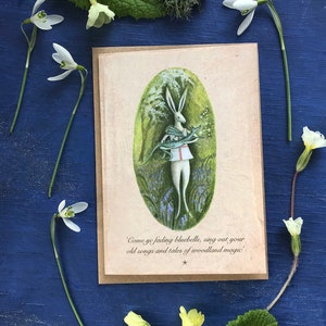 Greeting Card X1. Whimsical Hare/ Dragon/ St Georges Day by Karen Davis ...