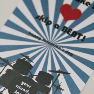 Drum Music Valentine's Day Card Class Valentines Set of 16 - Etsy