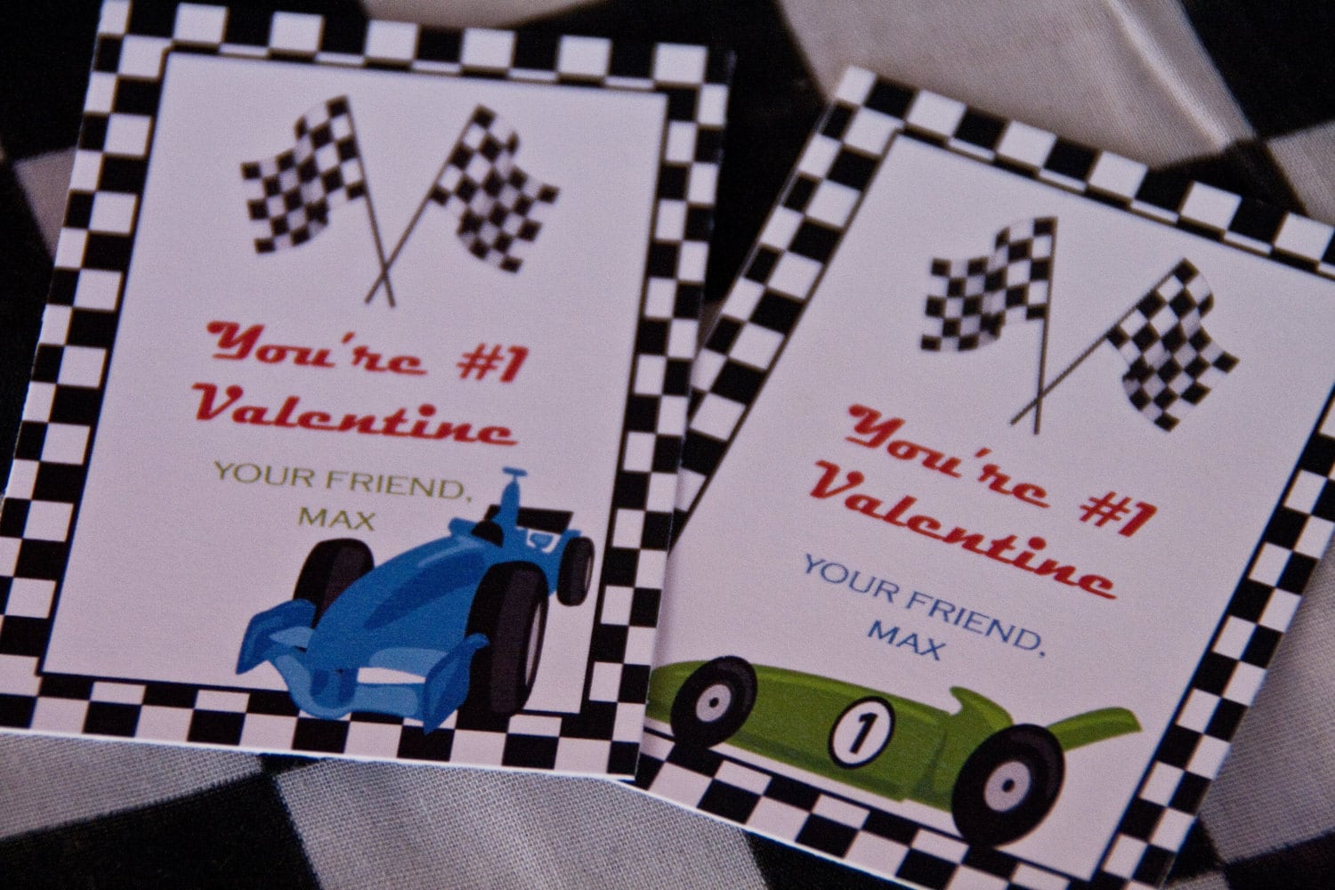 Race Car Boys Valentine Cards Cars Lunchbox Notes Set of 16 | Etsy