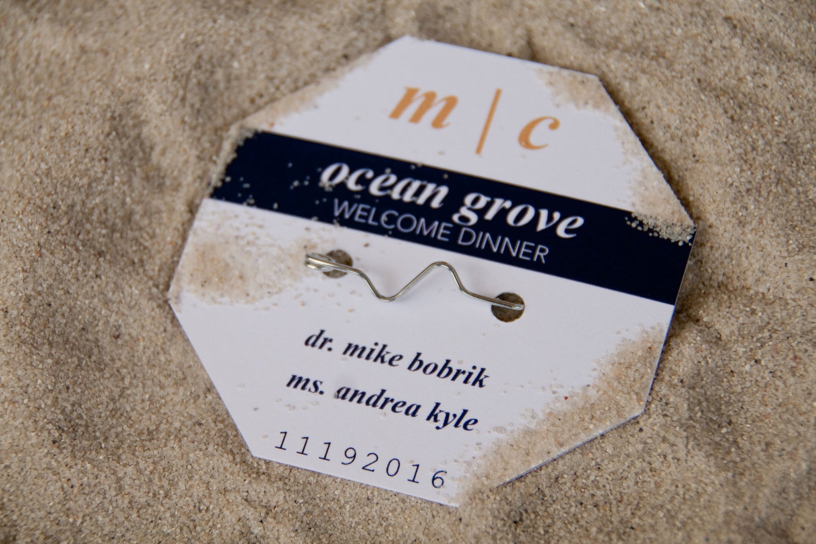 Beach Badge Wedding Place Cards Beach Tag Escort Cards | Etsy