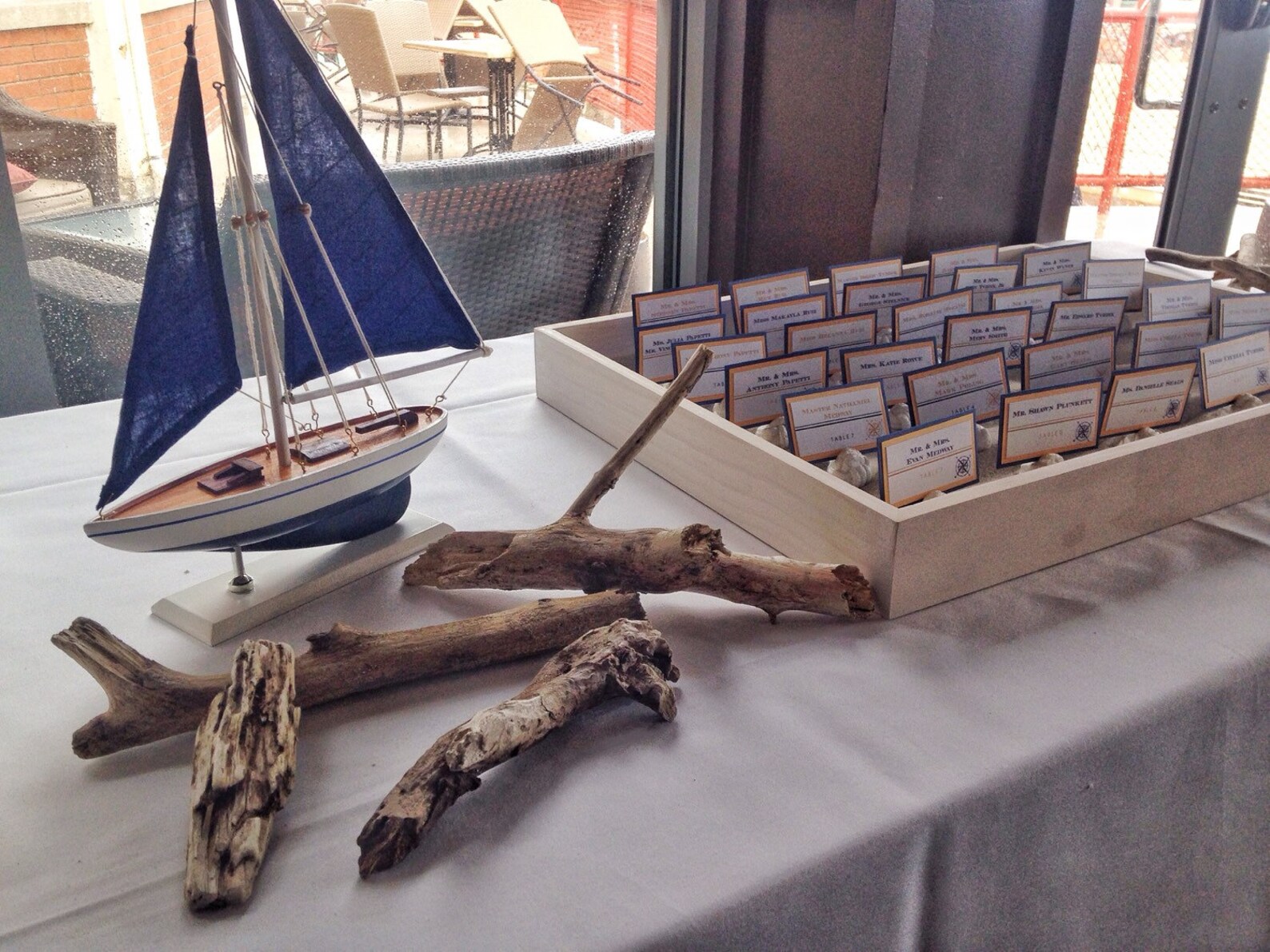 Nautical Compass Wedding Place Cards Deposit - Etsy