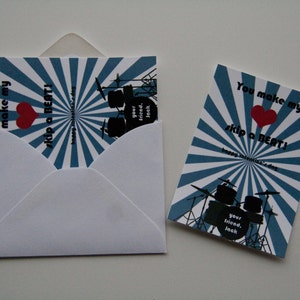 Drum Music Valentine's Day Card Class Valentines Set of 16 - Etsy