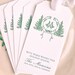 Christmas Trees Ribbon & Crest Monogram Holiday Gift Tag Set - Etsy