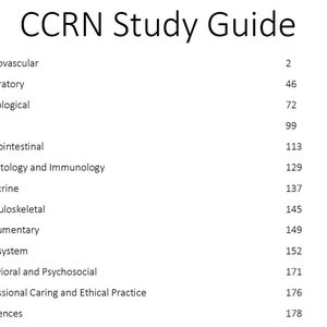 CCRN Study Guide - Etsy