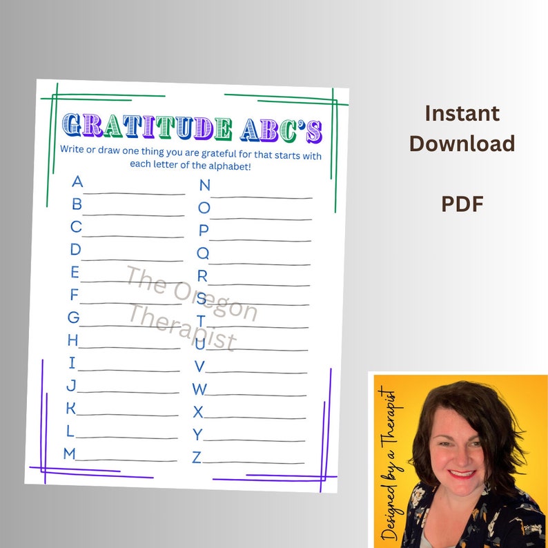 Gratitude Abc's - Etsy