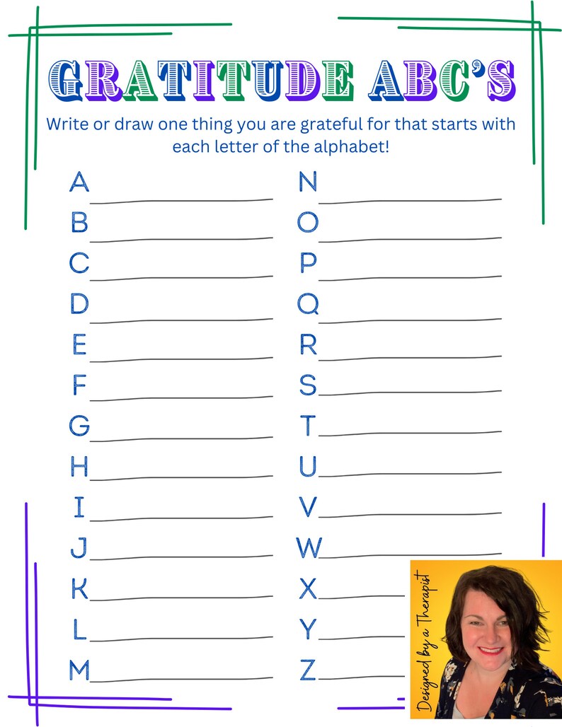 Gratitude Abc's - Etsy