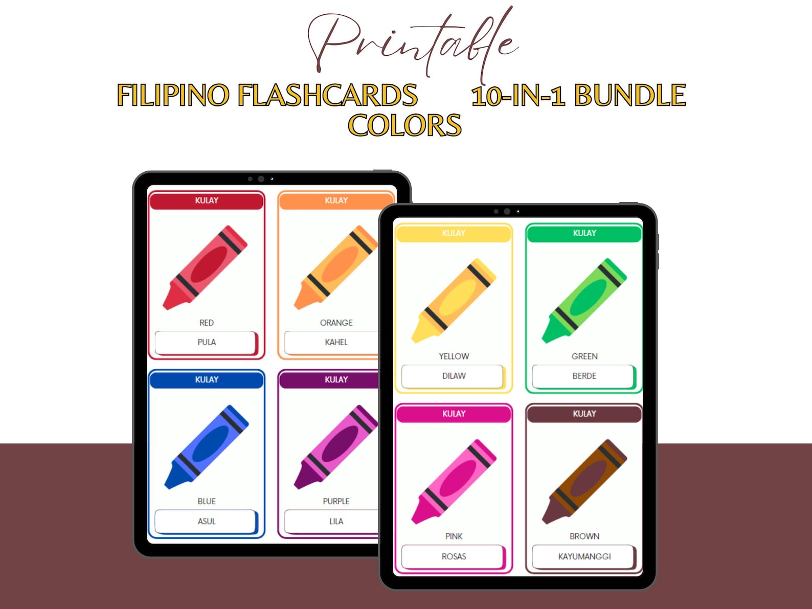 Tagalog Flashcards, Learn Tagalog Easily With Flashcards -digital ...