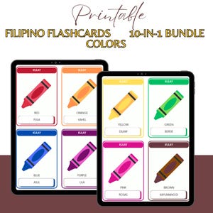 Tagalog Flashcards, Learn Tagalog Easily With Flashcards -digital ...