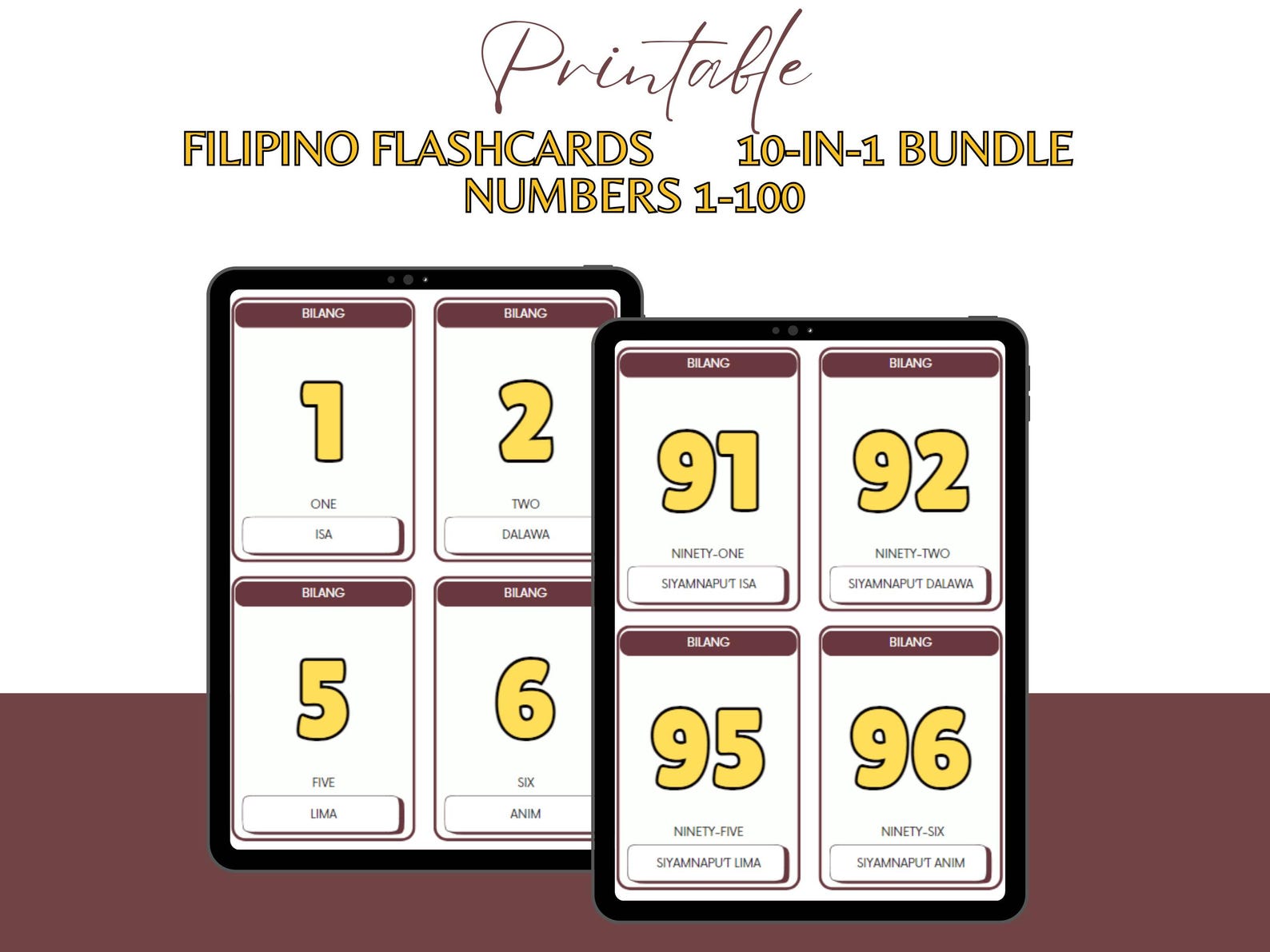 Tagalog Flashcards, Learn Tagalog Easily With Flashcards -digital ...