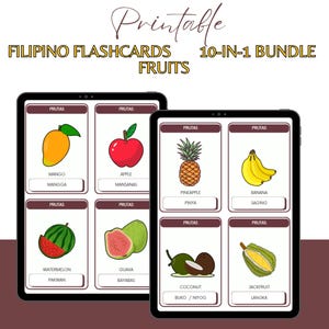 Tagalog Flashcards, Learn Tagalog Easily With Flashcards -digital ...