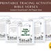 100 Bible Verses Tracing Activity - Faith & Inspiration for Kids ...