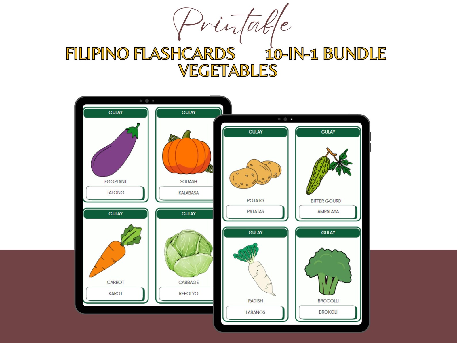 Tagalog Flashcards, Learn Tagalog Easily With Flashcards -digital ...